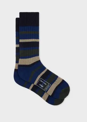 Paul Smith Stripe Merino Wool Socks