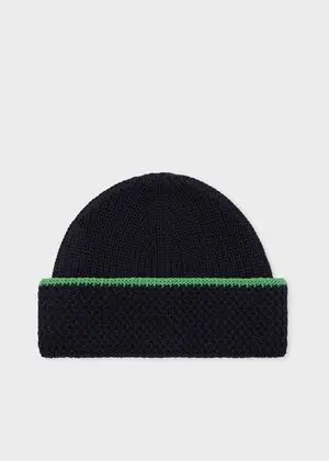 Paul Smith Cotton Beanie - Blue