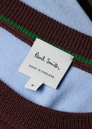 Paul Smith Striped Merino Wool Crew Neck