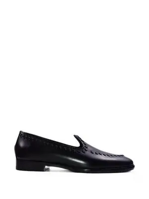 EDHEN MILANO Embossed Leather Loafers