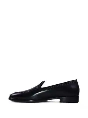 EDHEN MILANO Embossed Leather Loafers