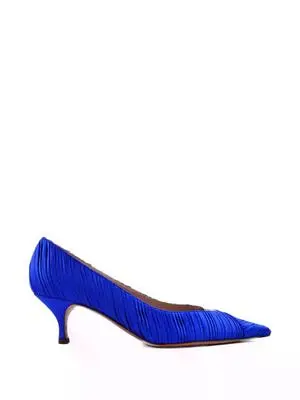 Casadei Pleated Satin Pumps