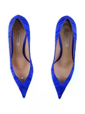 Casadei Pleated Satin Pumps