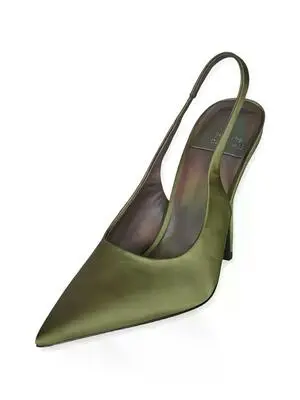 Jeffrey Campbell Satin-finish Slingback Pumps