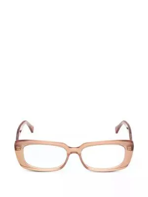Max Mara Rectangle-frame Glasses - Neutrals