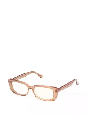 Max Mara Rectangle-frame Glasses - Neutrals