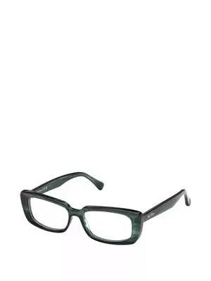 Max Mara Rectangle-frame Glasses - Green