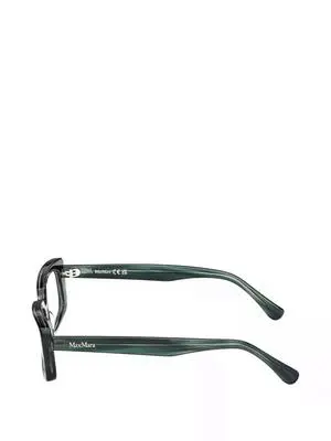 Max Mara Rectangle-frame Glasses - Green