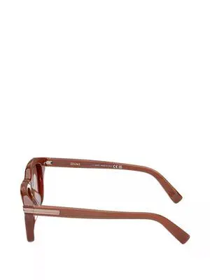 Zegna Square-frame Sunglasses - Brown