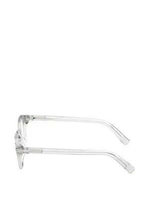 Zegna Round Frame Eyeglasses - White