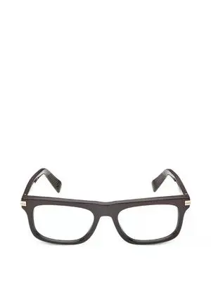Zegna Rectangle-frame Eyeglasses - Brown