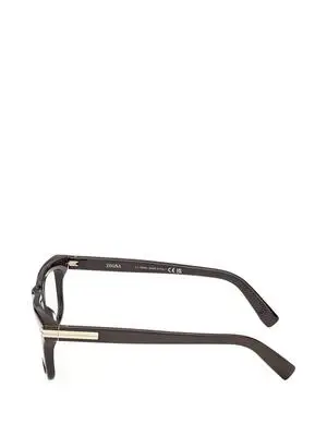 Zegna Rectangle-frame Eyeglasses - Brown