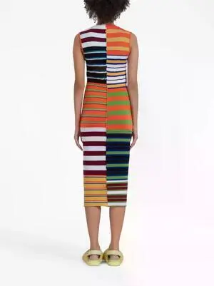 Marni Patchwork Knitted Midi Dress