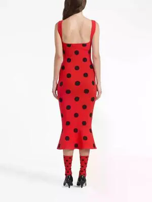 Marni Polka Dot-print Midi Dress