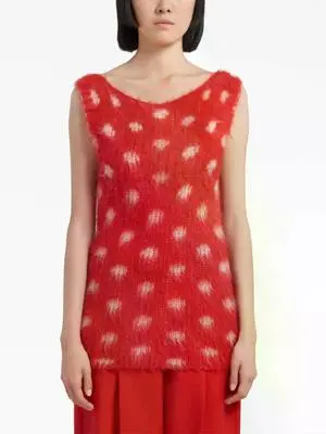 Marni Patterned Intarsia Sleeveless Jumper