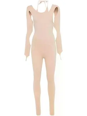 ANDREĀDAMO Cut-out Jumpsuit - Neutrals