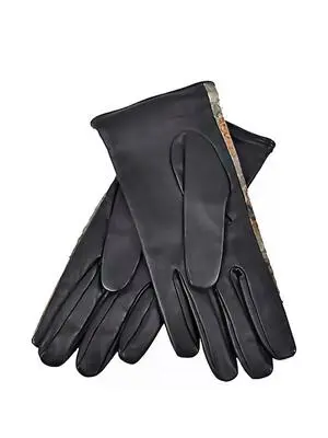 Brunello Cucinelli Snakeskin-effect Leather Gloves