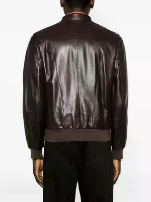 Brunello Cucinelli Leather Zip Jacket
