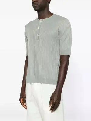 LARDINI Quarter-button Sweater