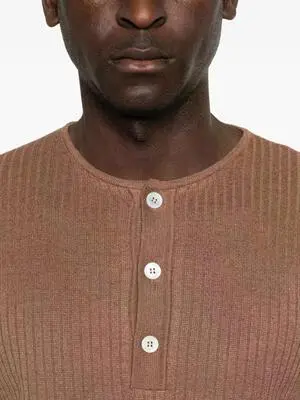 LARDINI Ribbed Button Shirt