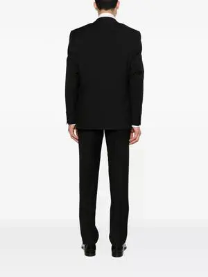 Canali Logo-patch Single-breasted Suit - Black