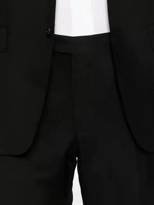 Canali Logo-patch Single-breasted Suit - Black
