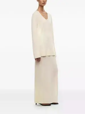 12 STOREEZ Camelia Maxi Skirt - Neutrals