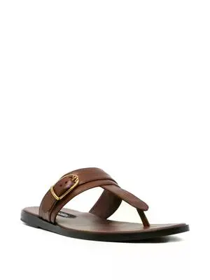 TOM FORD Buckle-detail Leather Sandals