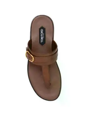 TOM FORD Buckle-detail Leather Sandals