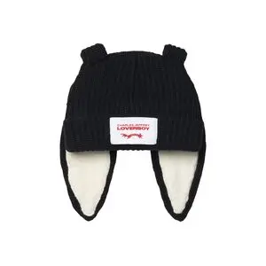 CHARLES JEFFREY Chunky Rabbit Beanie - Black