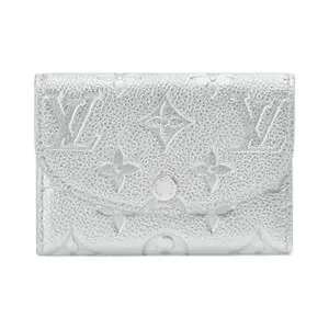 LOUIS VUITTON Rosalie Coin Purse Monogram Embossed Empreinte Cowhide Leather - Silver