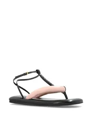 Givenchy Boudoir Padded Leather Flip-flops - Black