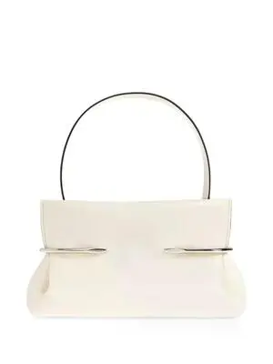 Givenchy Leather Tote Bag With Metal Detail - Neutrals