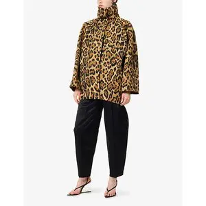 Alaïa Leopard-print Nylon Coat