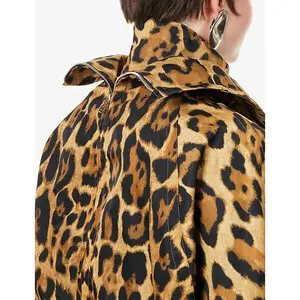 Alaïa Leopard-print Nylon Coat