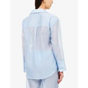 4TH & RECKLESS Geri Semi-sheer Longline Shirt