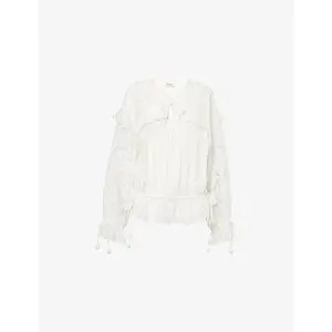 Isabel Marant Étoile Nowana Cotton And Linen-blend Top