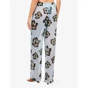 HYPHEN Wide-leg Woven Trousers