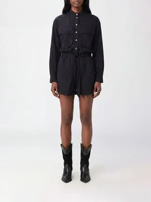 Isabel Marant Étoile Cotton Blend Short Jumpsuit - Black