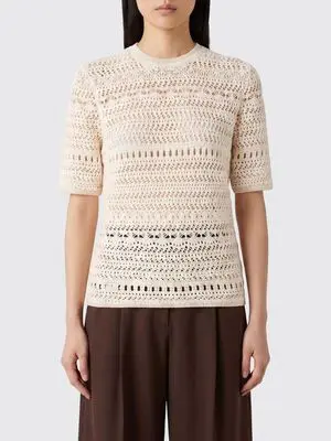 Fabiana Filippi Virgin Wool Cotton And Linen Knit Top