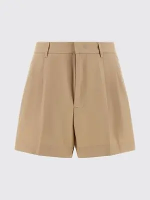 Fabiana Filippi Cotton Blend High-waisted Shorts - Beige