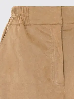URBANCODE Faux Suede High Waisted Shorts - Beige