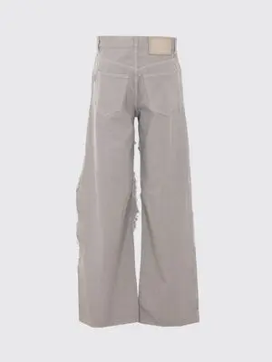HAIKURE Distressed Denim Palazzo Jeans - Grey