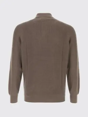 Brunello Cucinelli Ribbed Knit Polo Shirt - Hazel