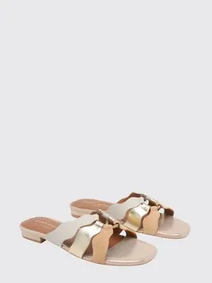 Kurt Geiger Sun Wave Leather Mules