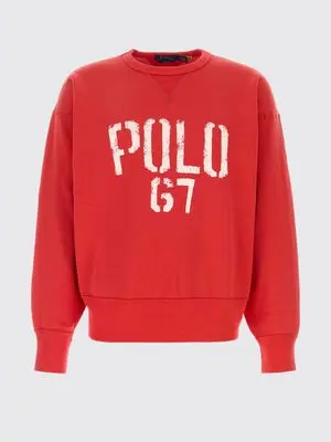 Polo Ralph Lauren Crewneck Sweatshirt With Graphic Detail - Red