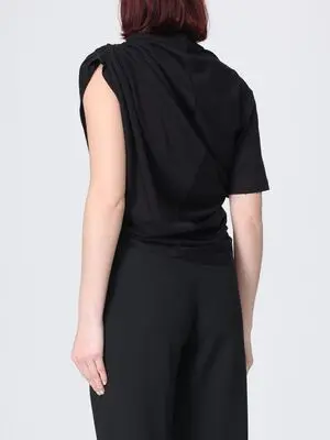 COURREGES Asymmetrical Draped Top