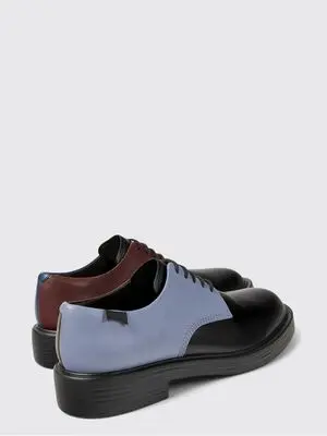 Camper Twins Derby In Leather With Abstract Pattern