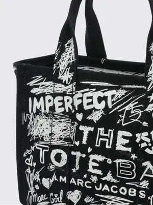 Marc Jacobs The Small Tote Bag In Cotton Canvas With Printed Logo