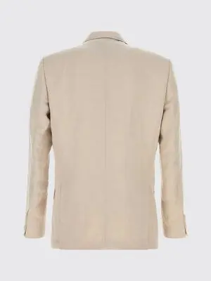BOSS Double-breasted Formal Blazer In Linen And Lyocell Blend